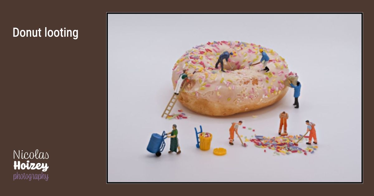 Donut looting — Nicolas Hoizey photography